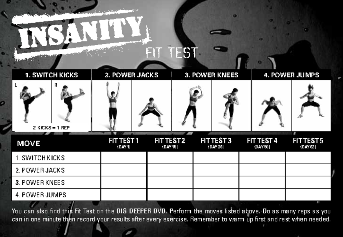 Insanity-Workout-Worksheets - You can also find this Fit Test on the ...