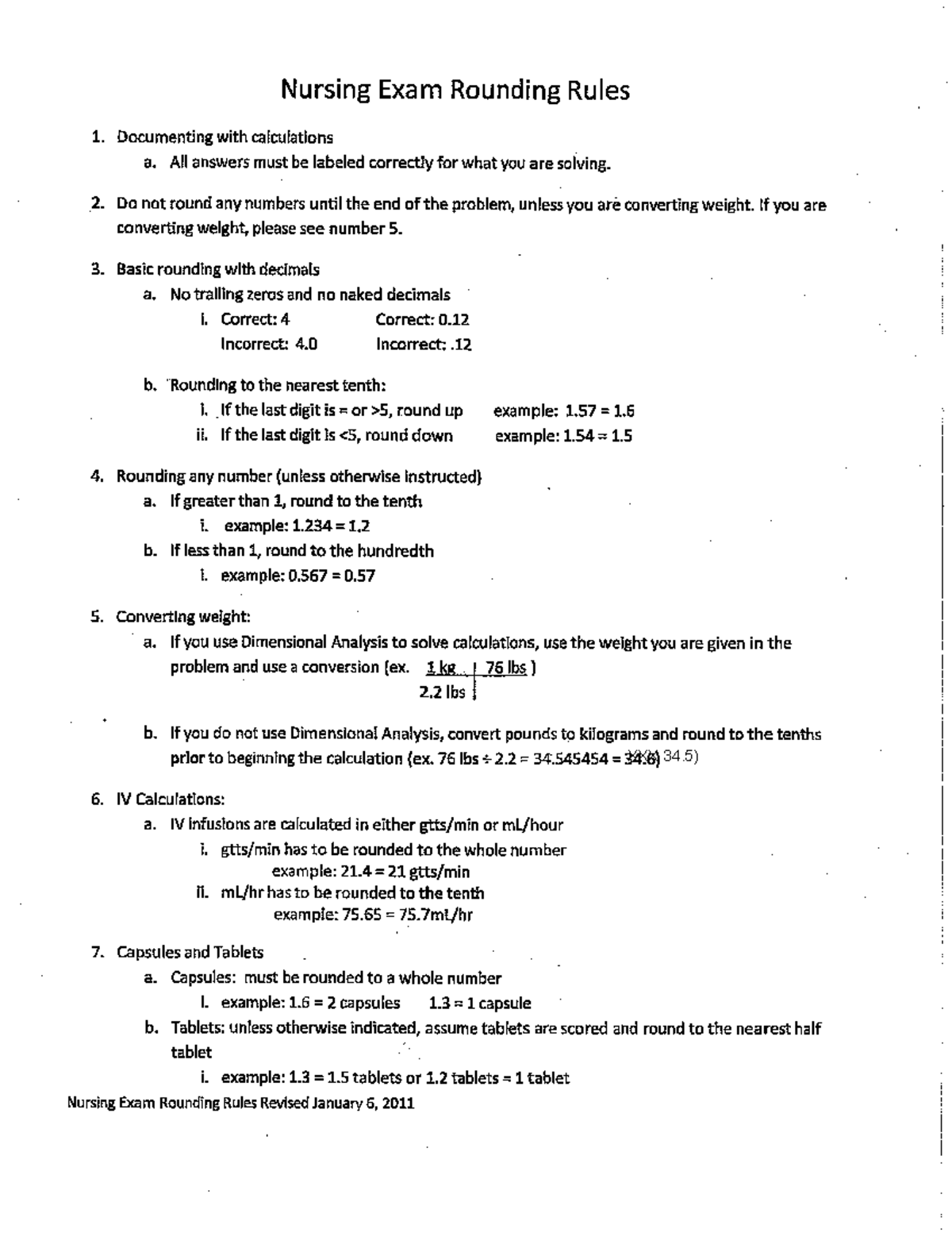 Nursing Rounding Rules updated - HSC204 - XXX 34) - Studocu