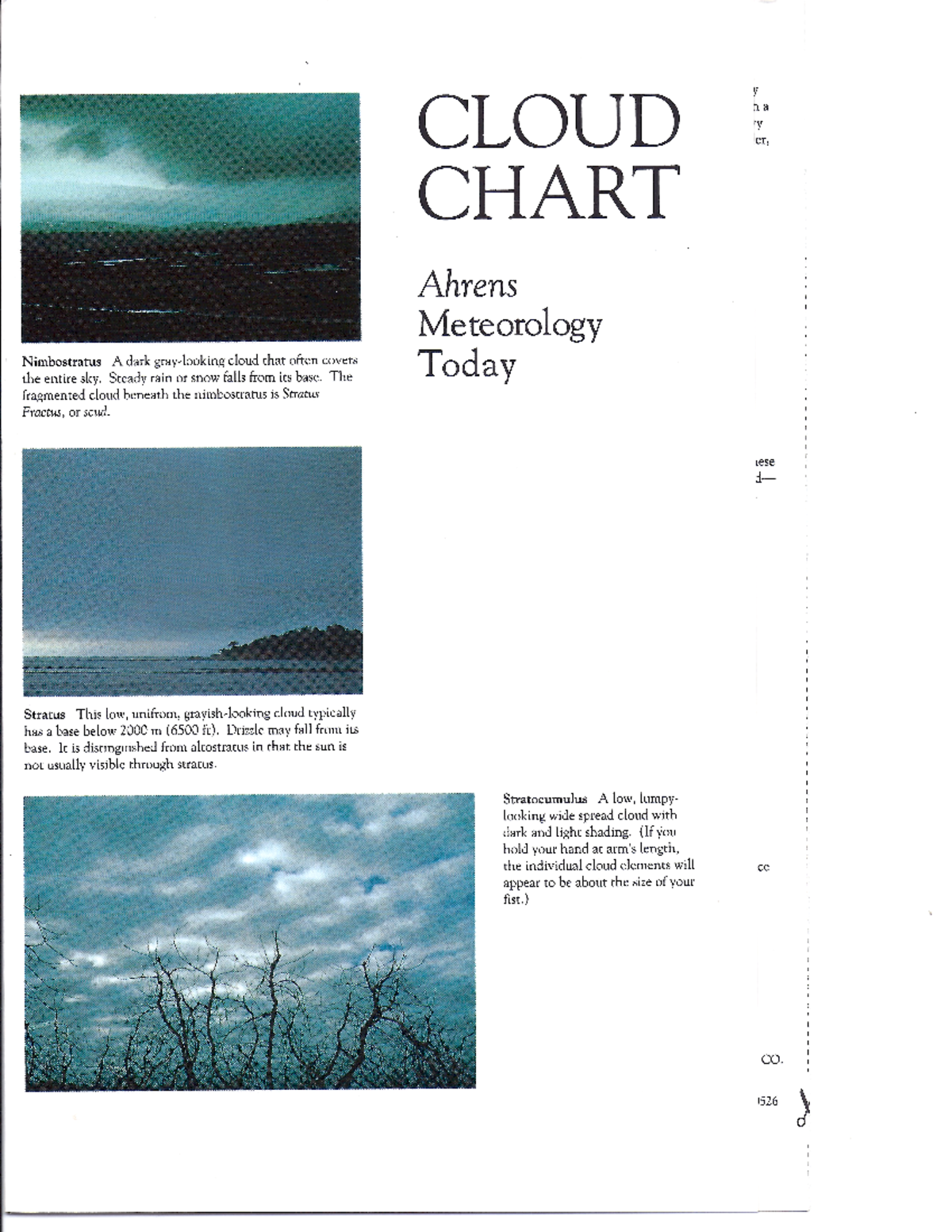 Cloud chart notes - EAES 201 - Studocu