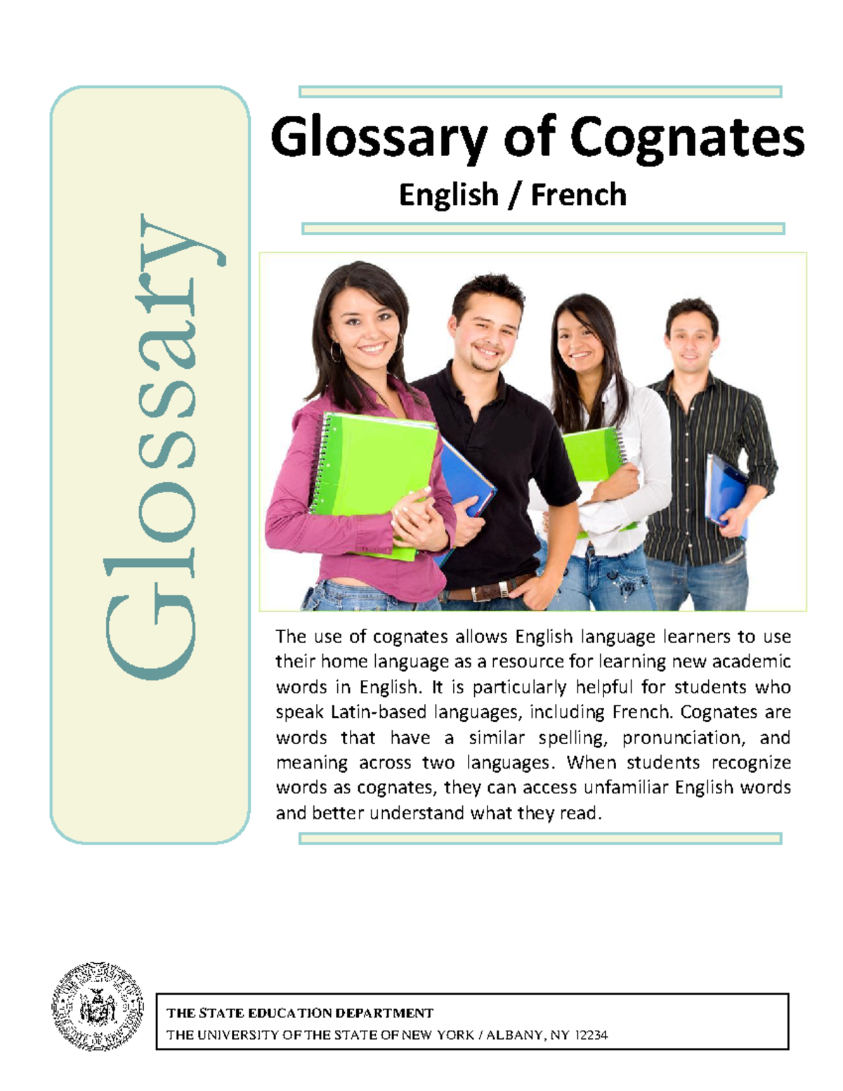 25. Glossary of Cognates author NYU - Glossary Glossary of Cognates ...