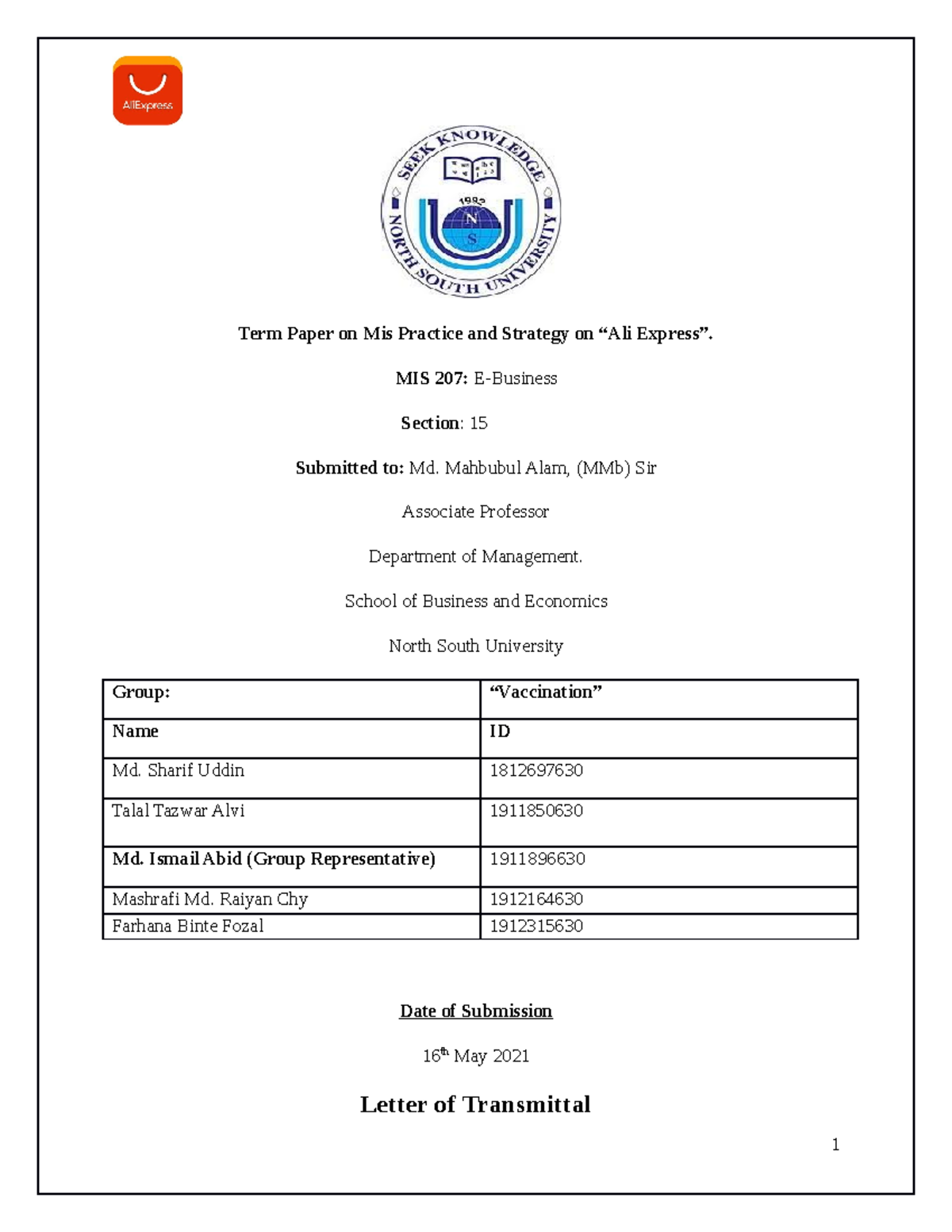 MIS 207 Project - He believed that man in the state of nature was enjoying an ideal liberty ...