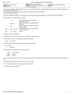 MATH 1325 - Applied Calculus - Lecture 11 - 09. Review for midterm : 1 ...