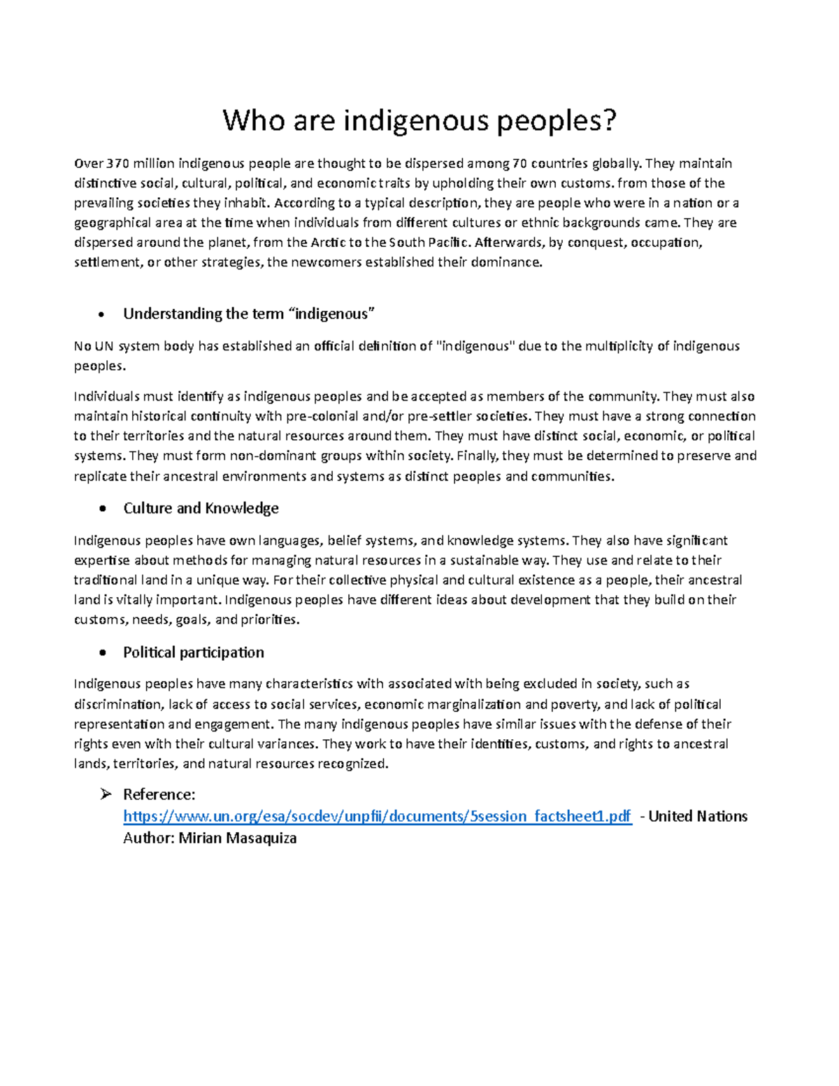 Indigenous Peoples - Who are indigenous peoples? Over 370 million ...