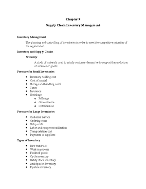 OPM Exam Cheat Sheet - Using Operations to Create Value Operations Management: OPM is about the ...