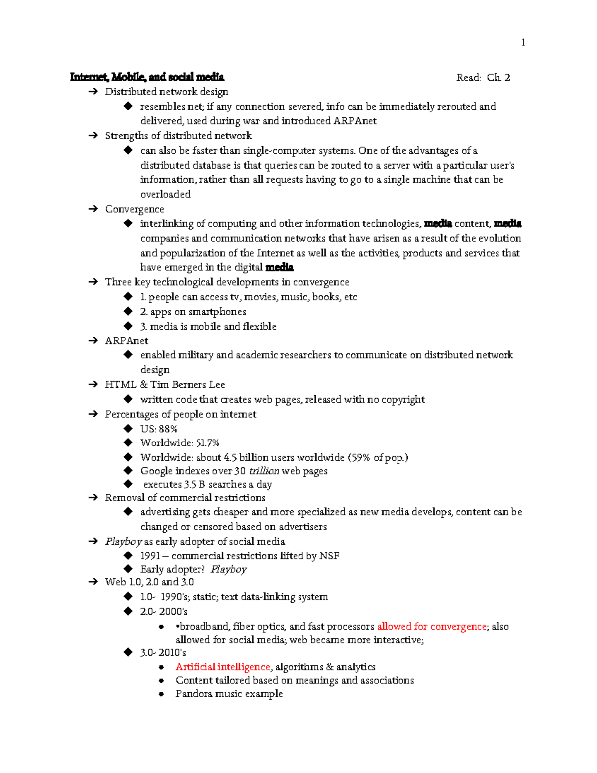 COM107 Final Study Guide - Internet, Mobile, and social media ...