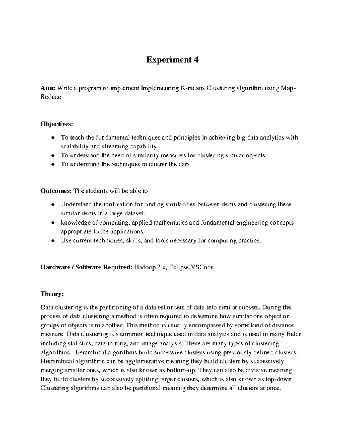 Experiment 4 nice assignments and also experiments for practicles ...