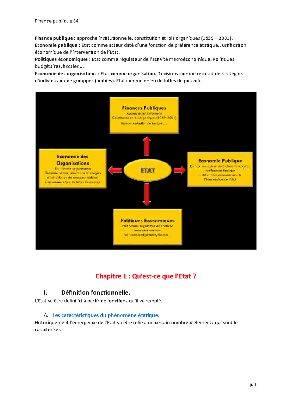 Cours finance publique - Finance publique : approche institutionnelle ...