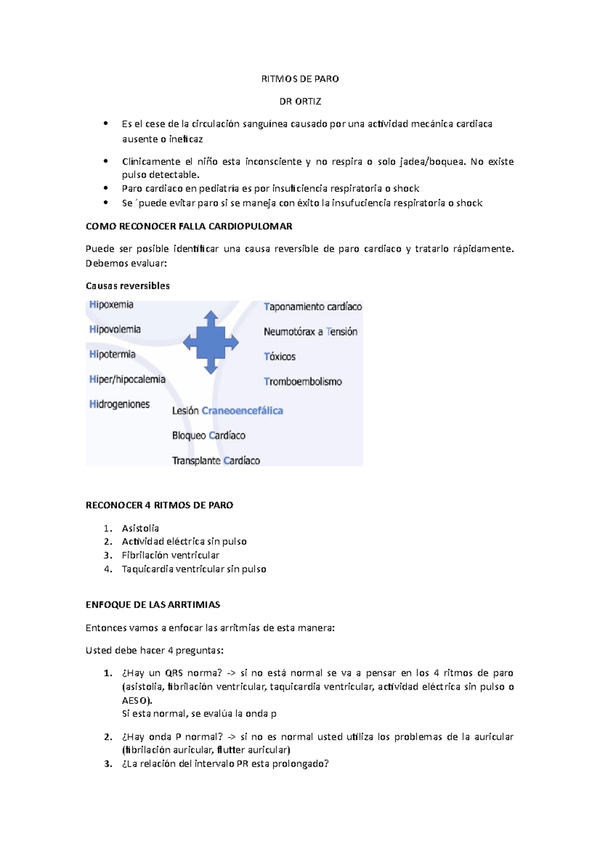 Ritmos DE PARO Clase Pasada POR MI - RITMOS DE PARO DR ORTIZ Es el cese ...