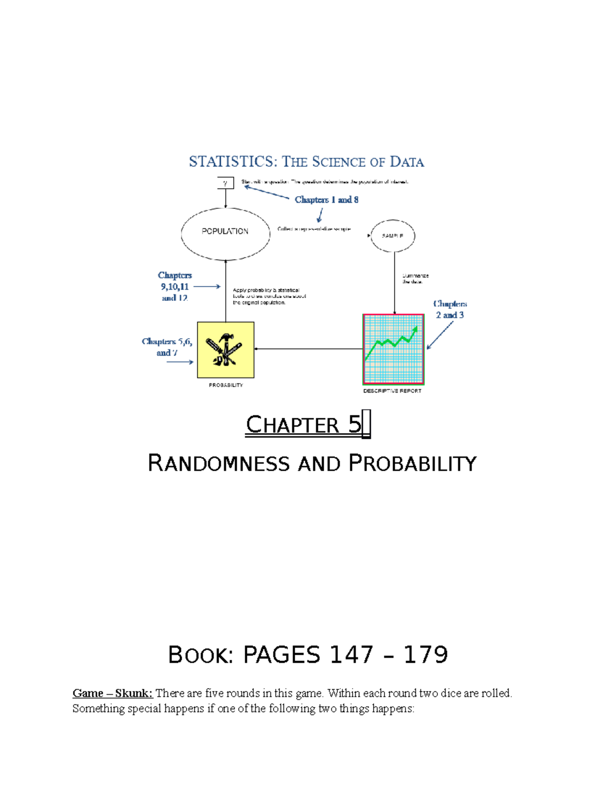 Chap 5 - Lecture Notes for Chapter 5, STAT 251. - C HAPTER 5 RANDOMNESS ...