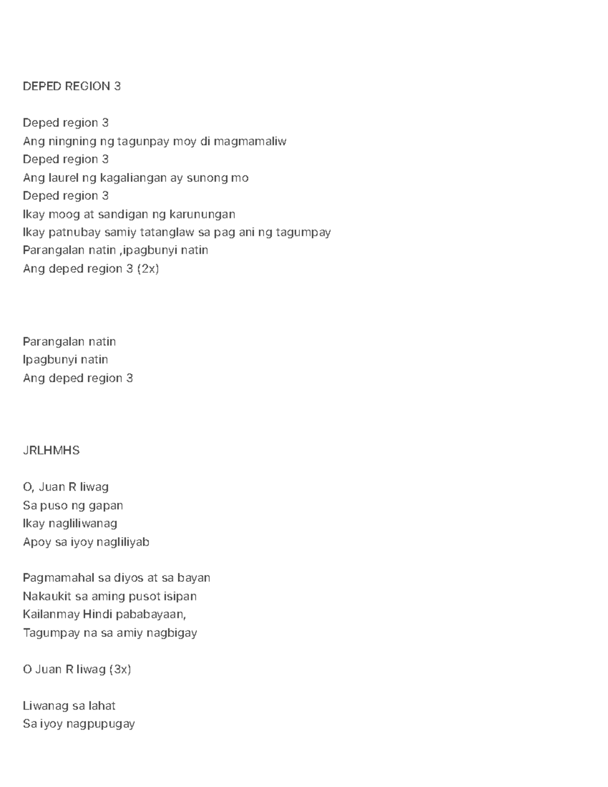 Deped Region 3 - DEPED REGION 3 Deped region 3 Ang ningning ng tagunpay ...