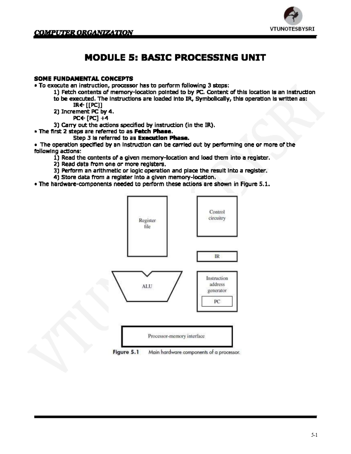 CO Mod5@Az Documents - COA NOTES OF MODULE 5 - Computer Organization ...