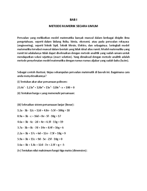 BAb- 05 Interpolasi Polinom - 194 Metode Numerik Bab 5 Interpolasi dan ...