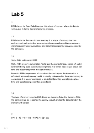 COS10004 Tutorial 2 V2 - useful practice questions for the unit "Computer System" which will ...