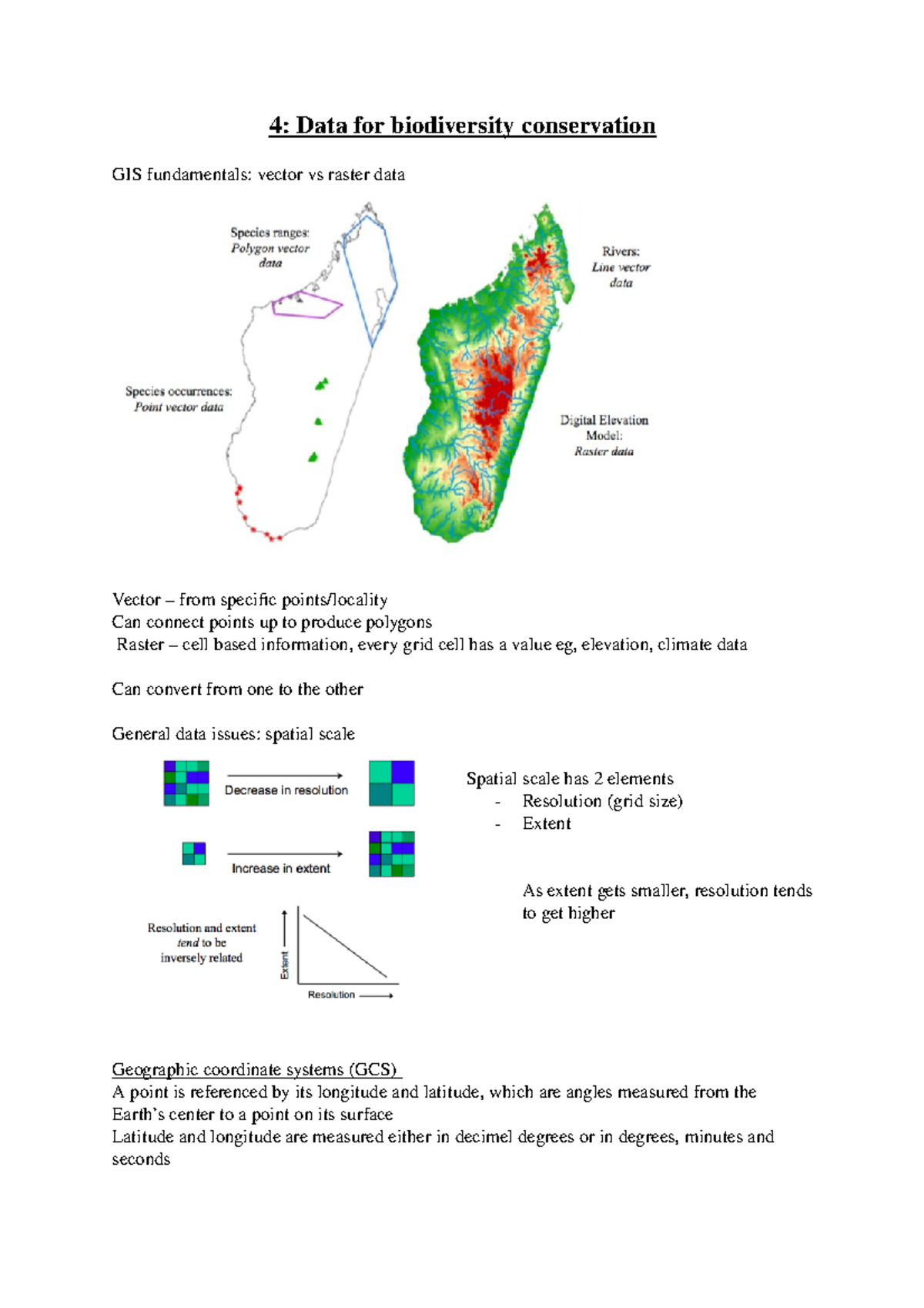 4 data for biodiversty conservation - 4: Data for biodiversity ...