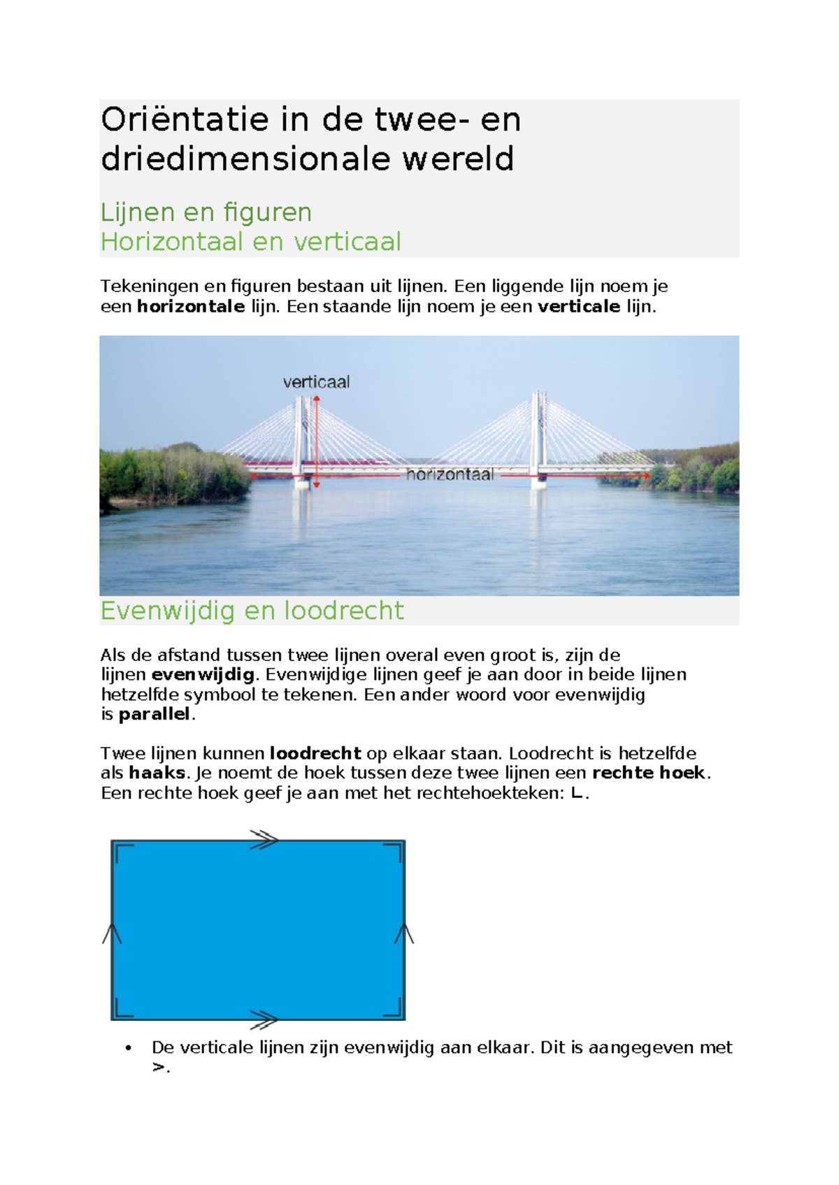 Theorie-Oriëntatie in de twee- en driedimensionale wereld - Oriëntatie ...