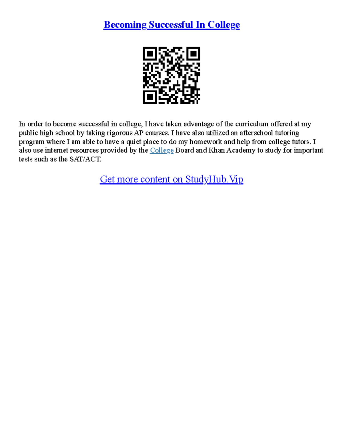 How To Succeed In College Essay - Becoming Successful In College In ...