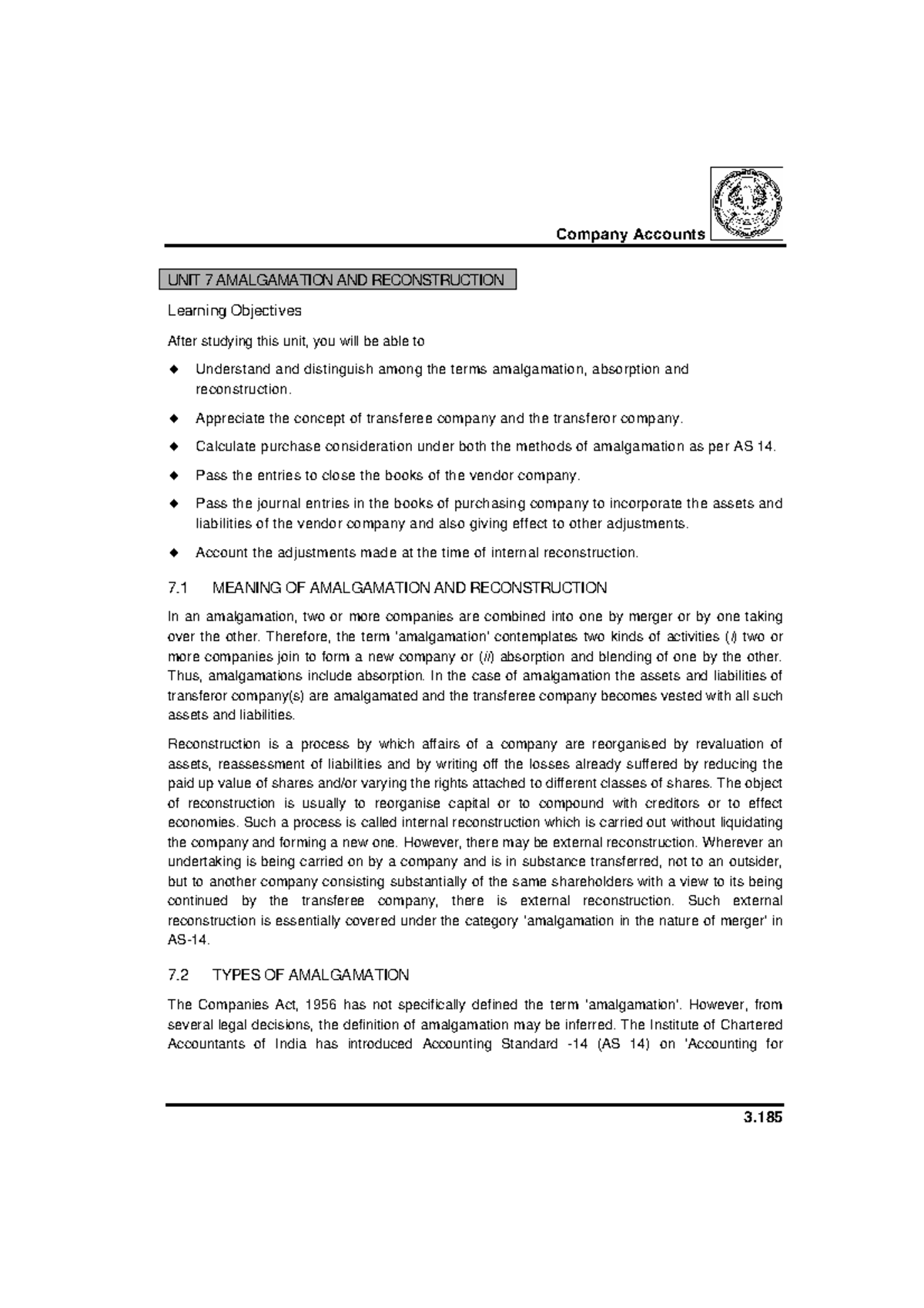 Advanced Accounting- Amalgamation AND Reconstruction - Company Accounts ...