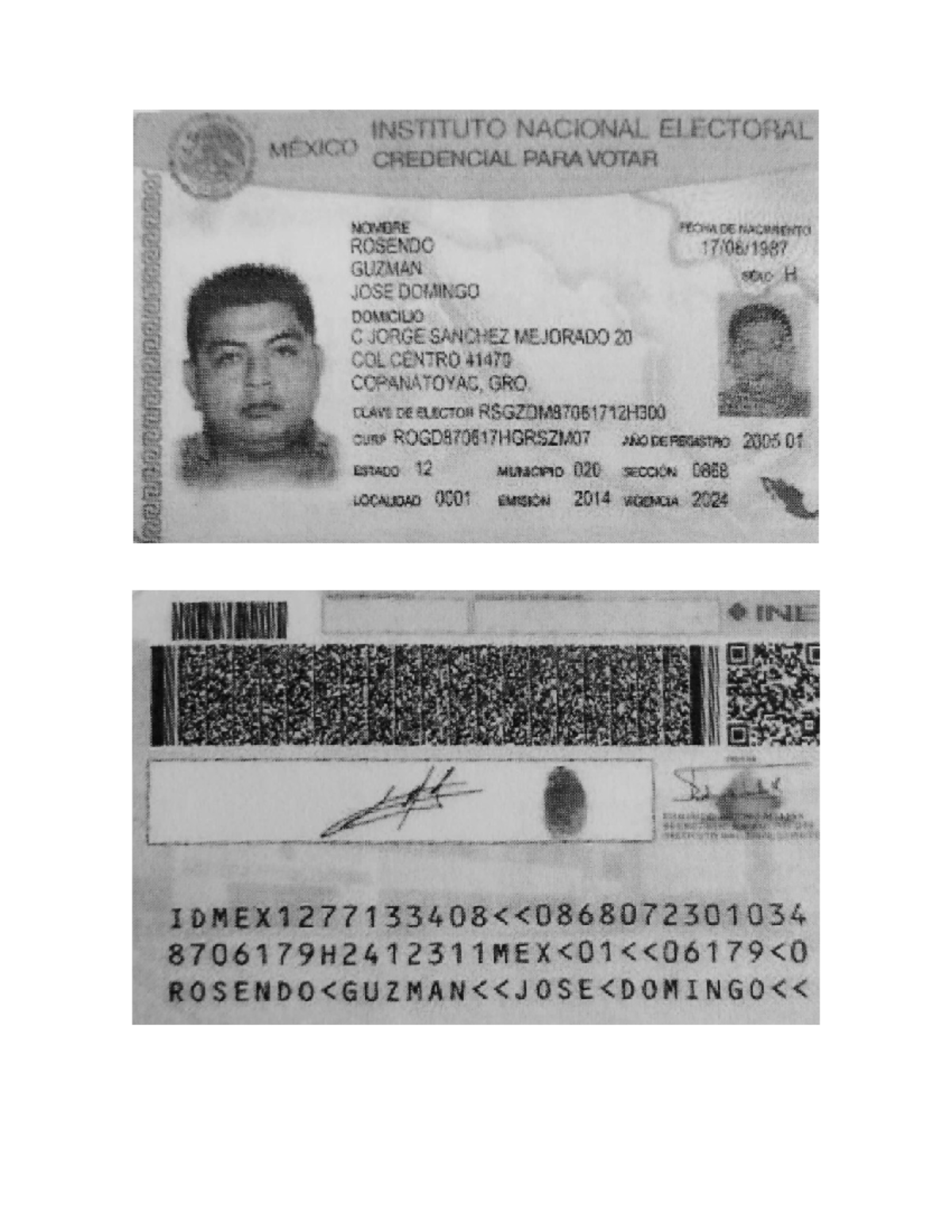 Ine jose domingo rosendo - INSTITUTO NACIONAL ELECTORAL MEXICO ...