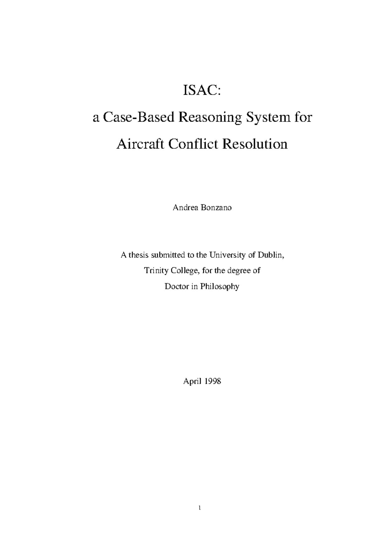 ISAC a Case Based Reasoning System for A - ISAC: a Case-Based Reasoning ...