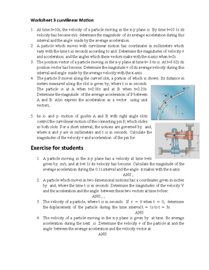 Worksheet 7 relative motion - Worksheet 7 relative motion At the ...