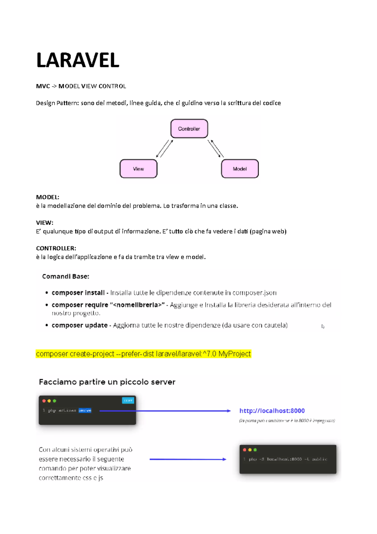 Laravel - LARAVEL ####### MVC -> MODEL VIEW CONTROL Design Pattern ...