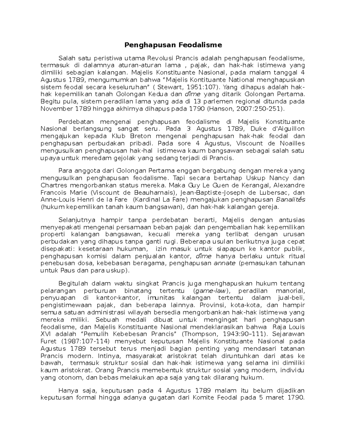 Penghapusan Feodalisme - Penghapusan Feodalisme Salah satu peristiwa ...