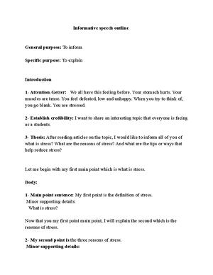 Fame - Essay outline about fame - Introduction a. Fame refers to the ...