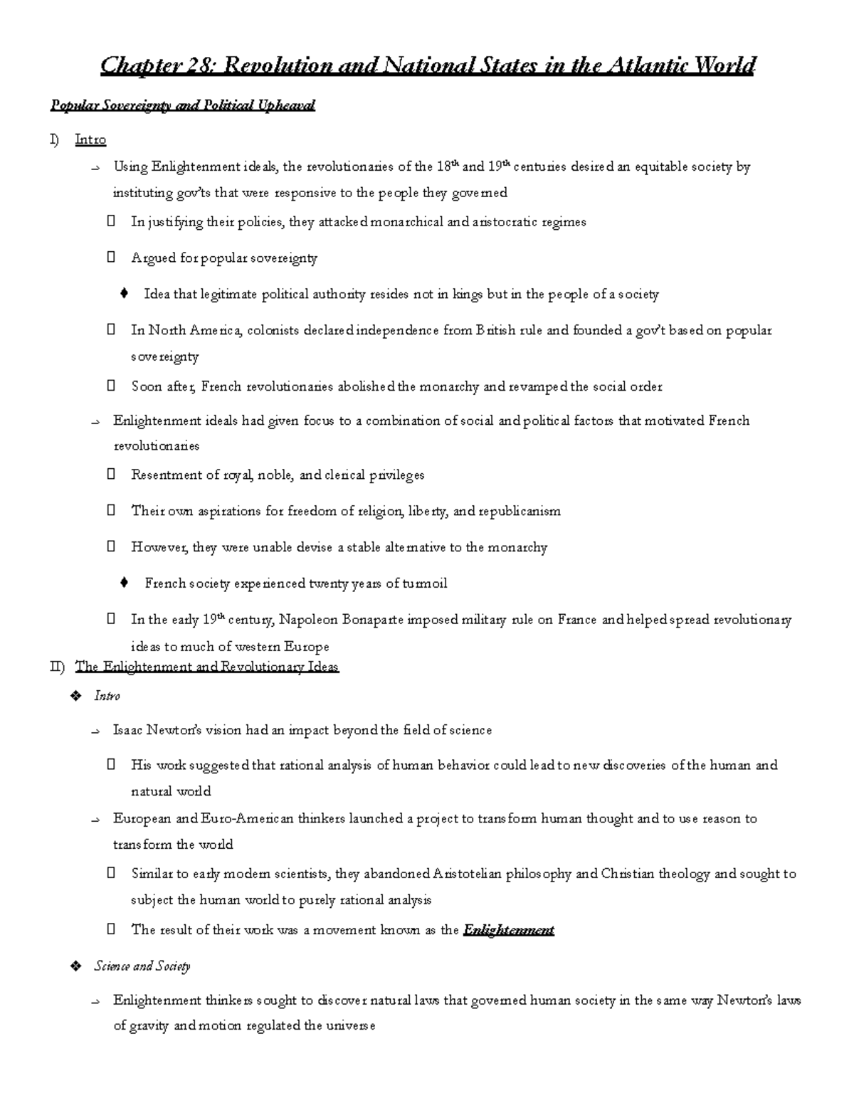 Chapter 28 finished - Chapter 28: Revolution and National States in the ...