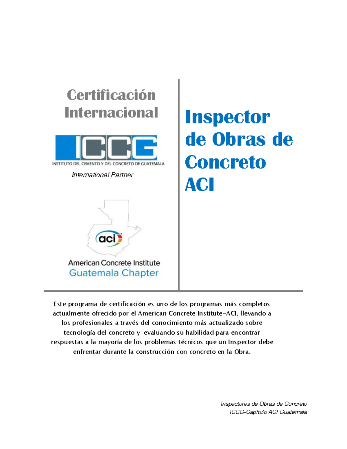 Criterios Certificacin ACI Inspectores de Obras de Concreto-2017 ...