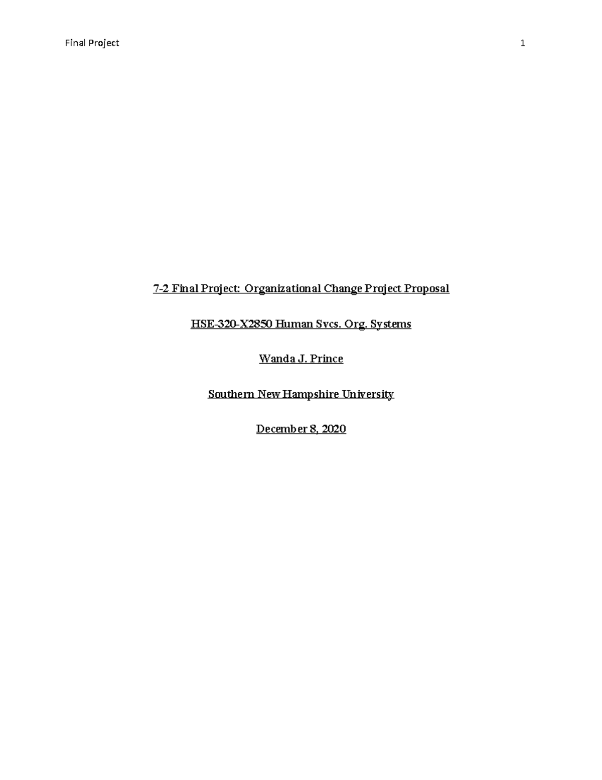 Document 93 - 7-2 Final Project: Organizational Change Project Proposal ...