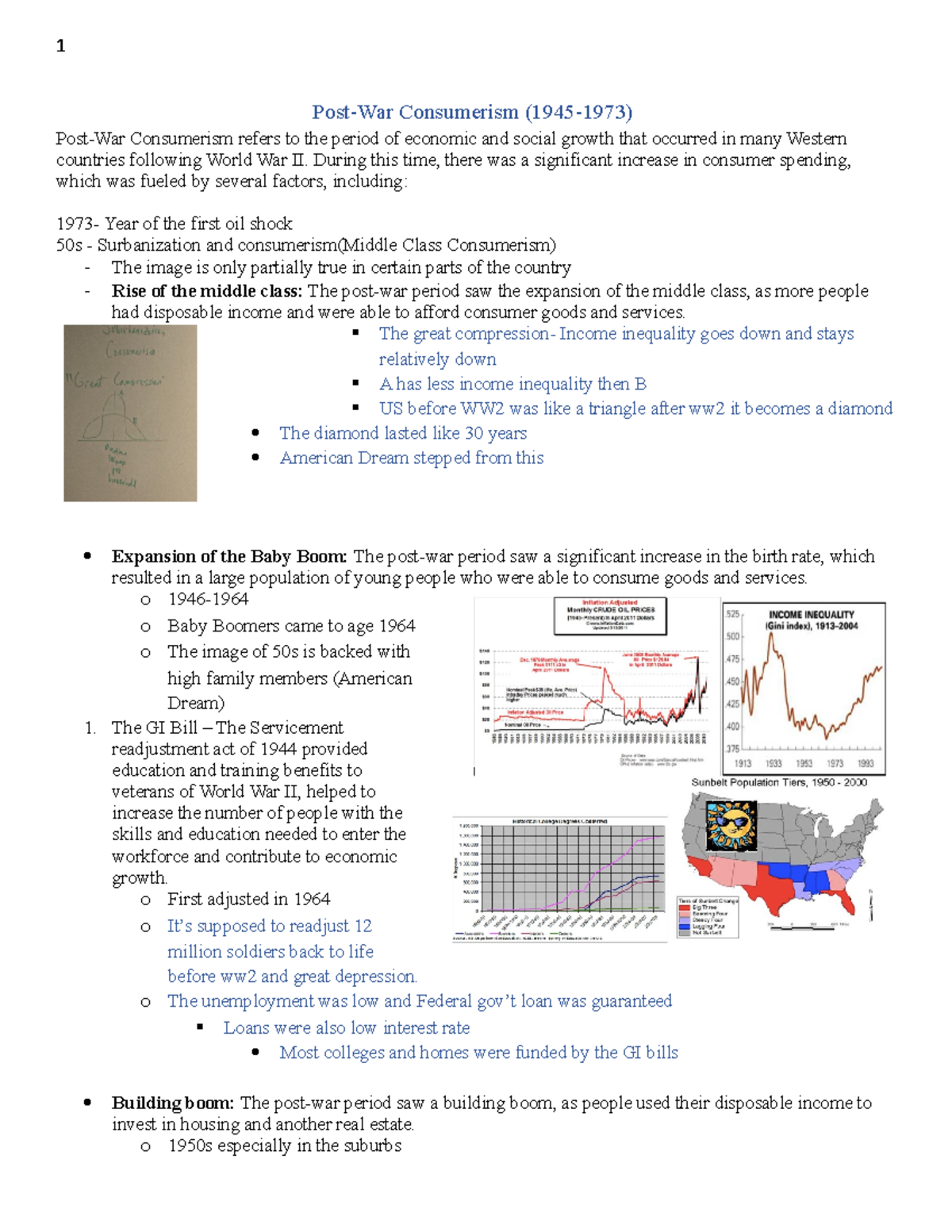US History 2 - EXAM 3 - Post-War Consumerism (1945-1973) Post-War ...