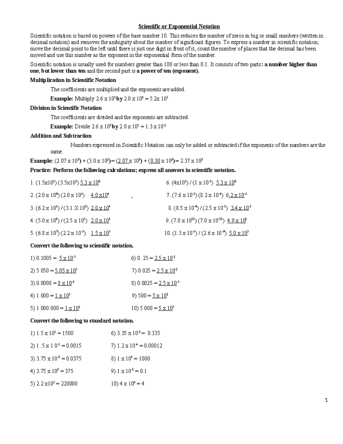 6.0-Scientific or Exponential Notation - Scientific or Exponential ...