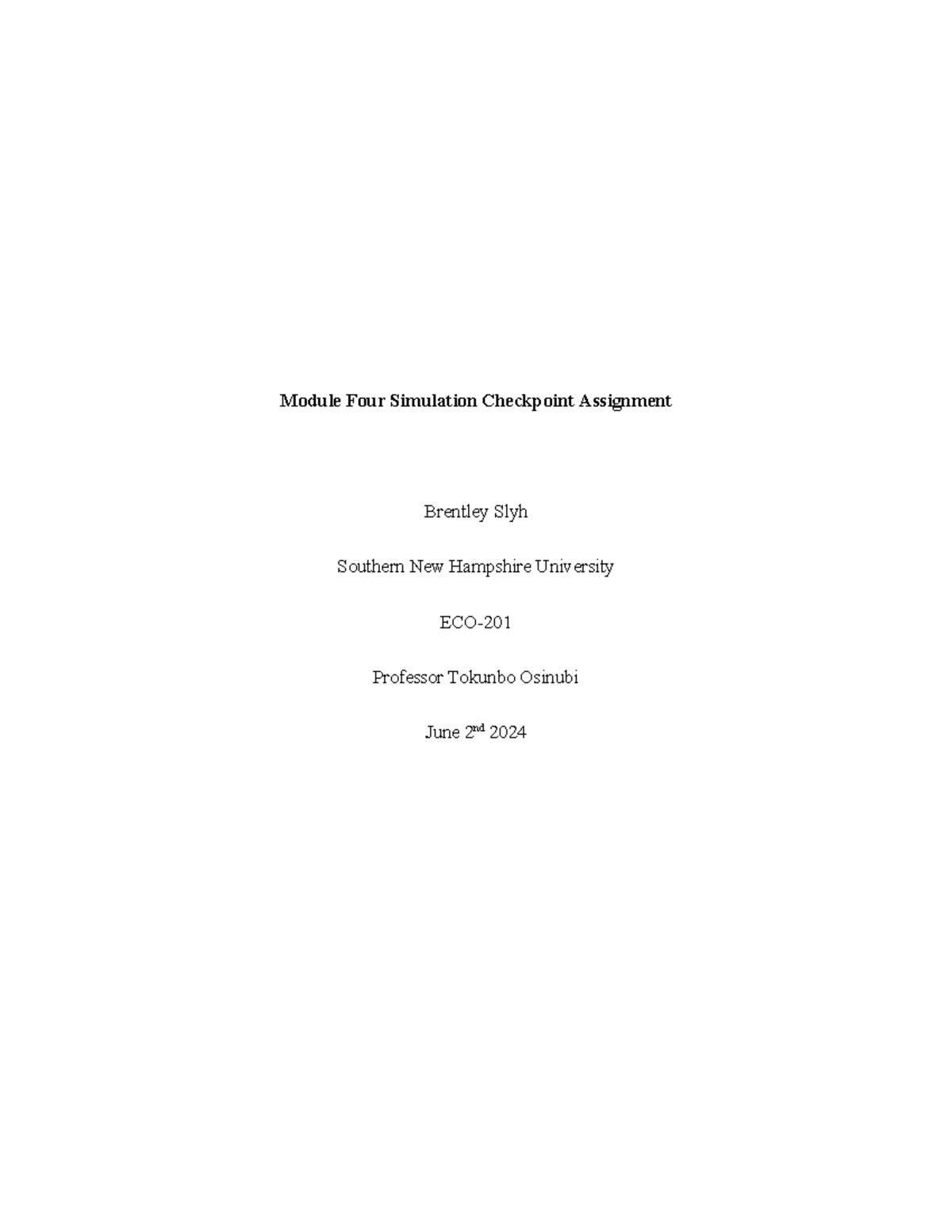Module Four Simulation Checkpoint Assignment Figure 2 What Impact Do Policy Interventions