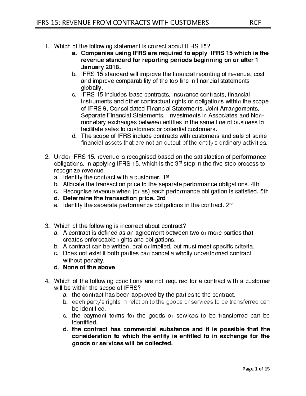 IFRS Multiple choice Aug 2020 with answer - Warning: TT: undefined function: 32 Which of the ...