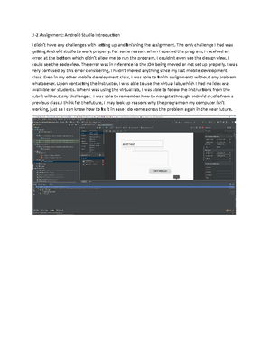 CS 360 Project 1 - Jack Coster 1/27/ CS 360 Project 1 Option 3 Weight Tracking App The goals of ...