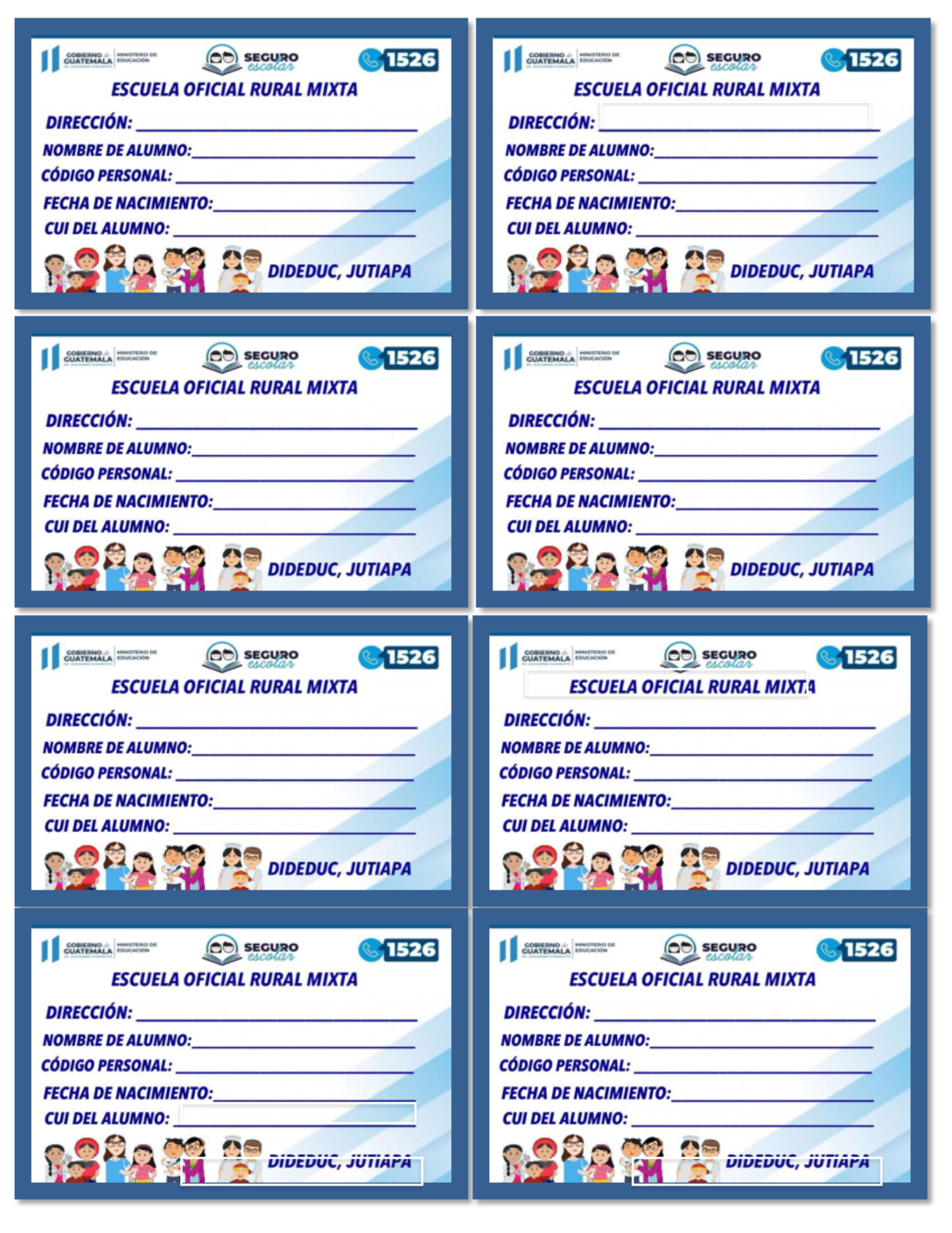 Carnet Seguros 2021 Original - GOBIERNO de MINISTERIO DE SEGURO 1526 ...