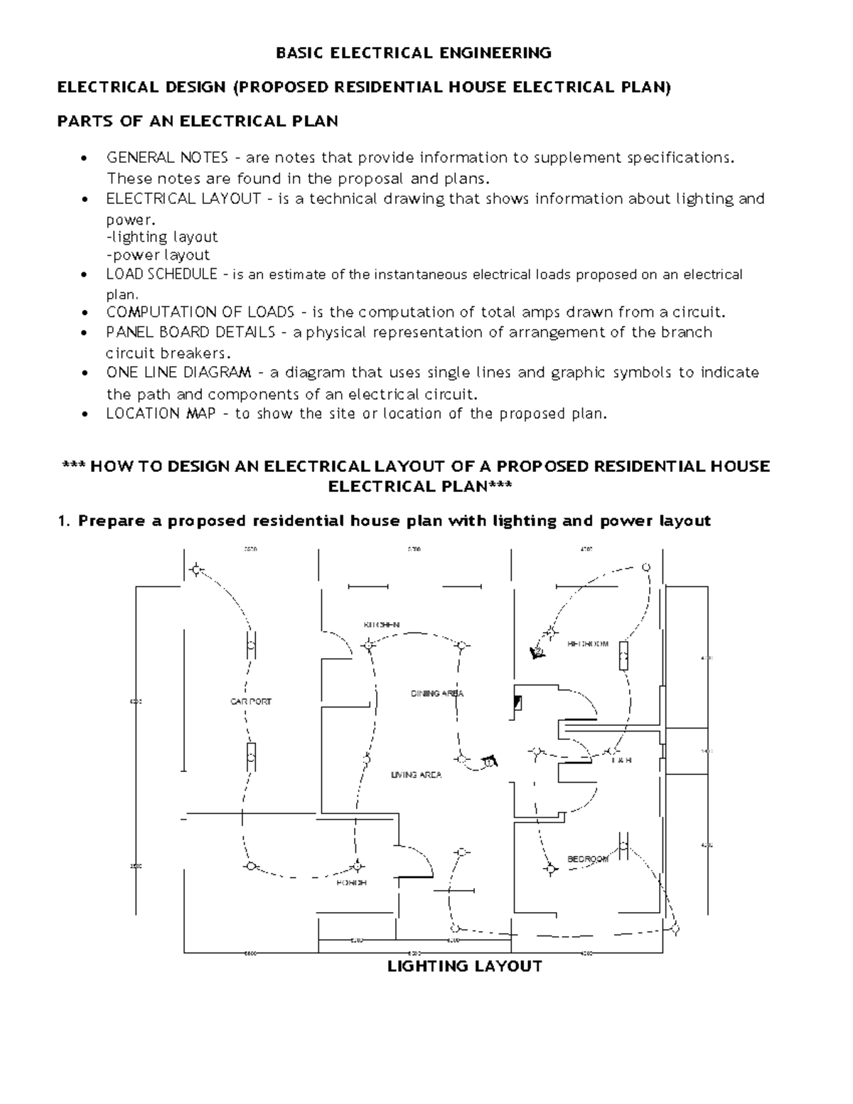Electrical PLAN Design Engineering Utilities - BASIC ELECTRICAL ...