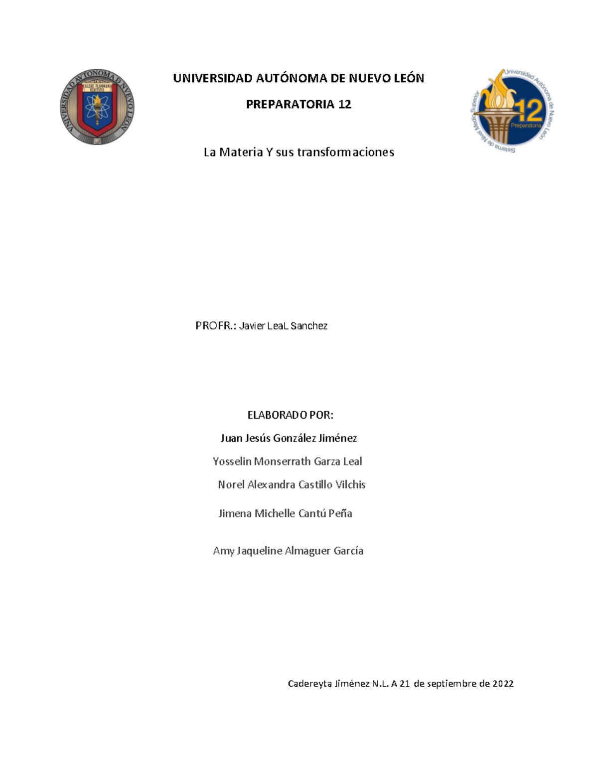 Equipo 6 EV2 LMy T - aaaaaaaaaaaaaaaaaaaaaaa - UNIVERSIDAD AUT”NOMA DE NUEVO LE”N PREPARATORIA ...