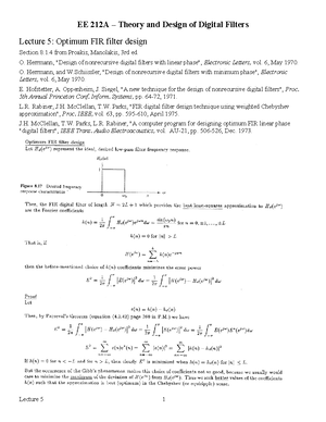 212A 1 Lecture 9 Notes - Prof Wilson - Lecture 9: Suppression of Limit ...