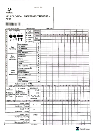 Cheat Sheet 1 - CLINICAL ASSIGNMENT: HEAD TO TOE ASSESSMENT FOCUSED ...