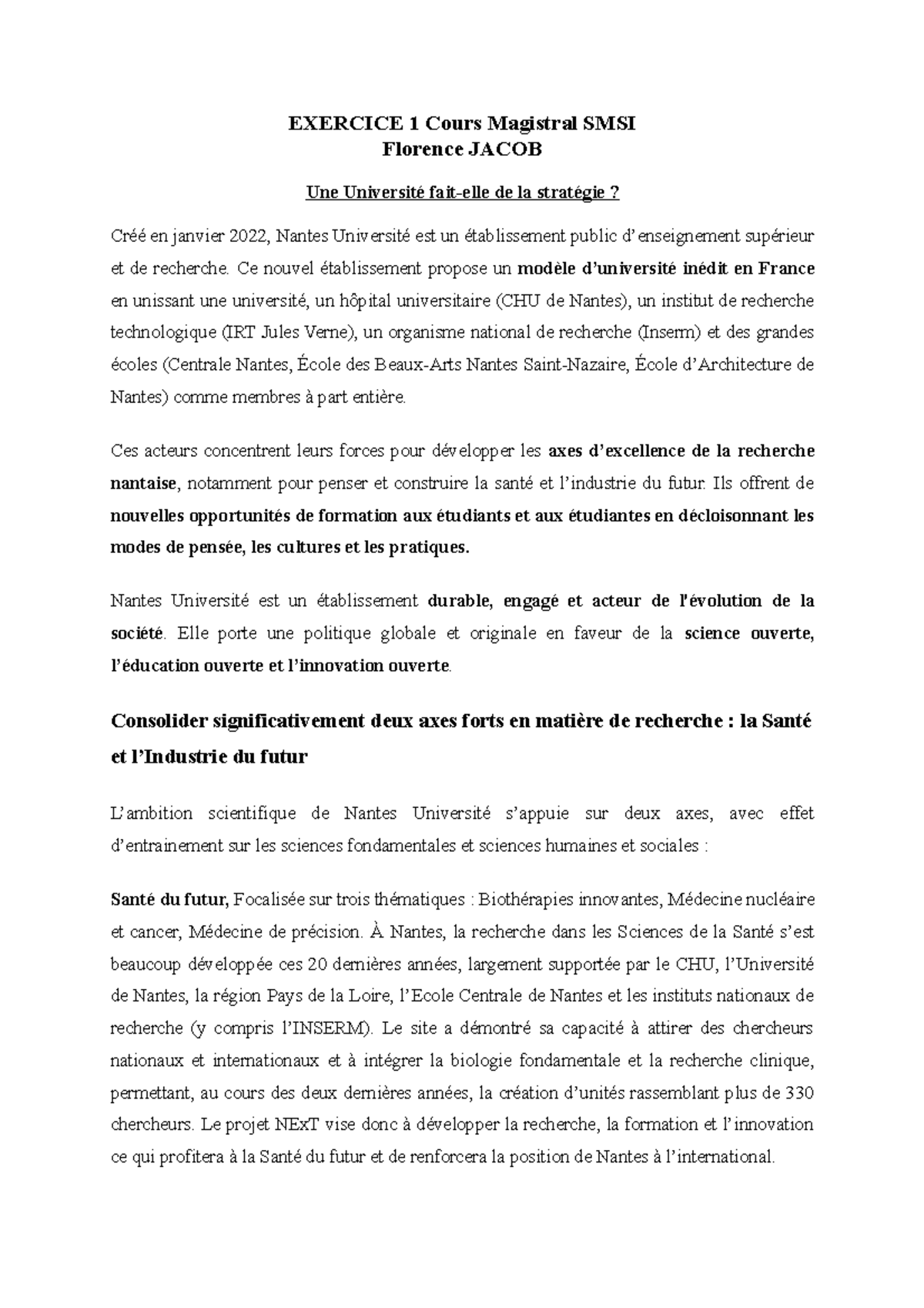 Exercice 1 Cours Magistral SMSI 2022 - EXERCICE 1 Cours Magistral SMSI ...