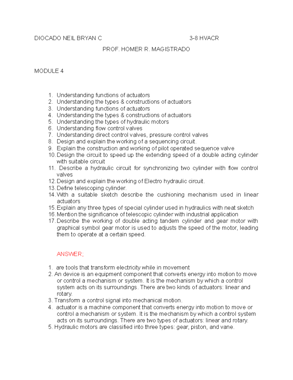 asdasd asd a sd asd asd as as d - DIOCADO NEIL BRYAN C 3-8 HVACR PROF. HOMER R. MAGISTRADO ...