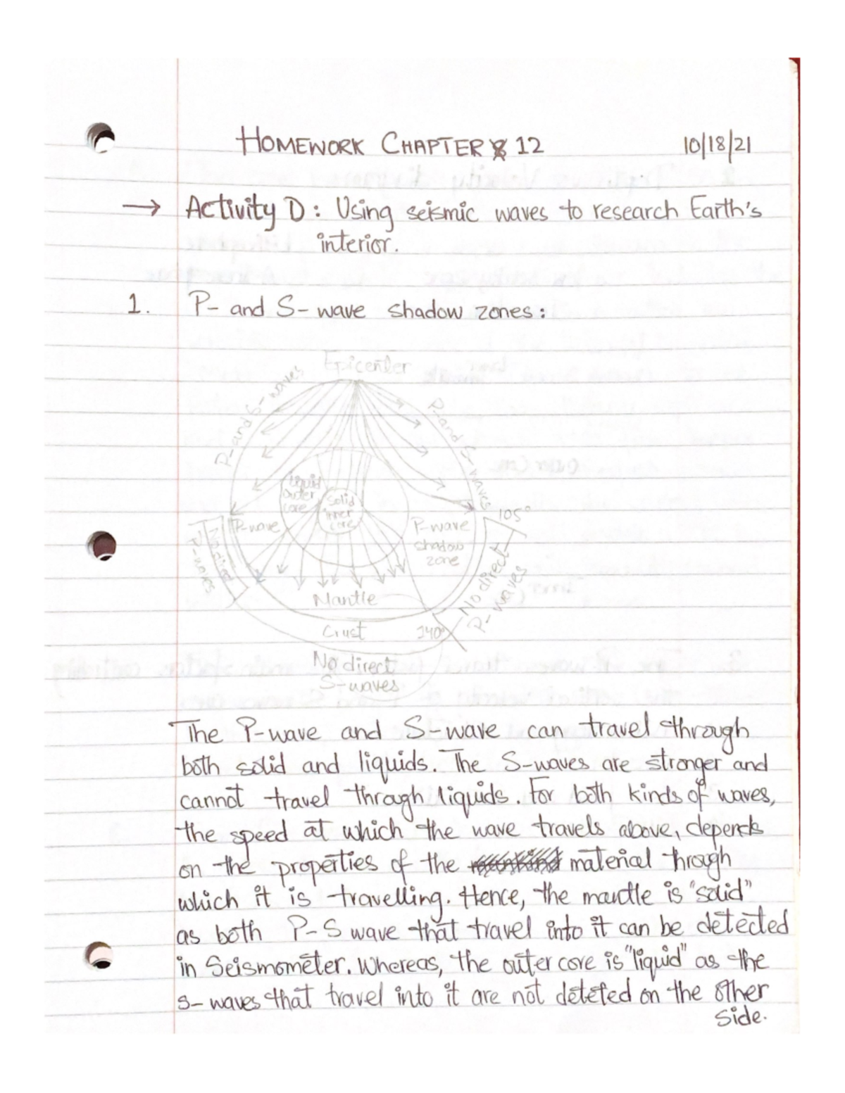 Chapter 12- Earthquakes (Homework)(GLY1010) - GLY 1010 - Studocu