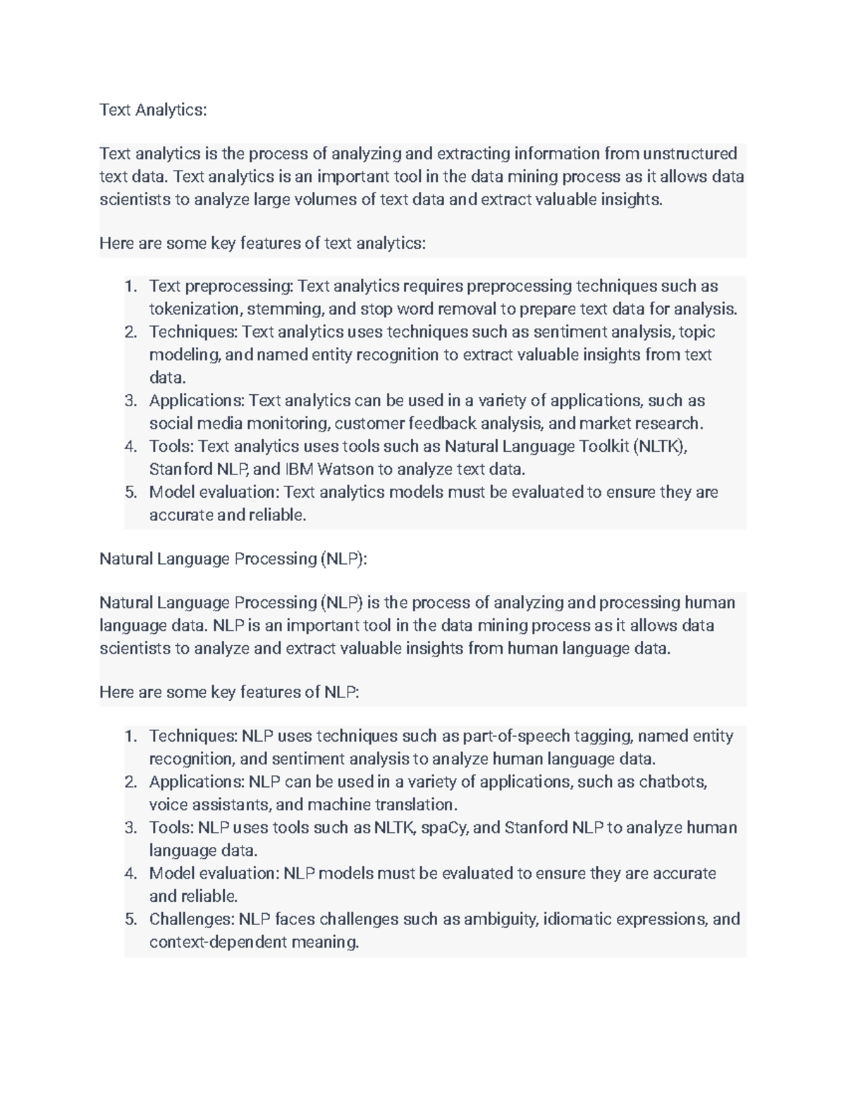 Text analytics and natural language processing - Text Analytics: Text ...