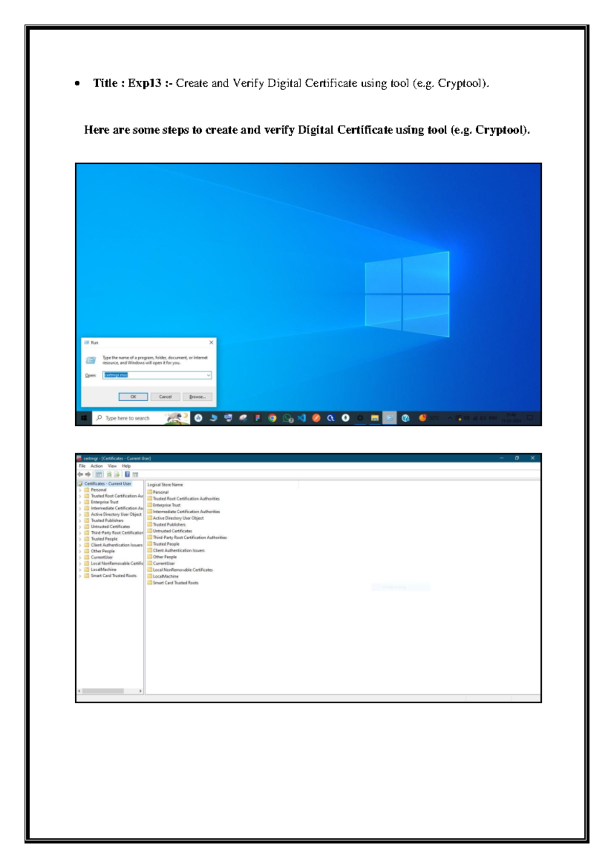 Exp13 NIS - practicle - Computer Engineering - Title : Exp13 :- Create ...