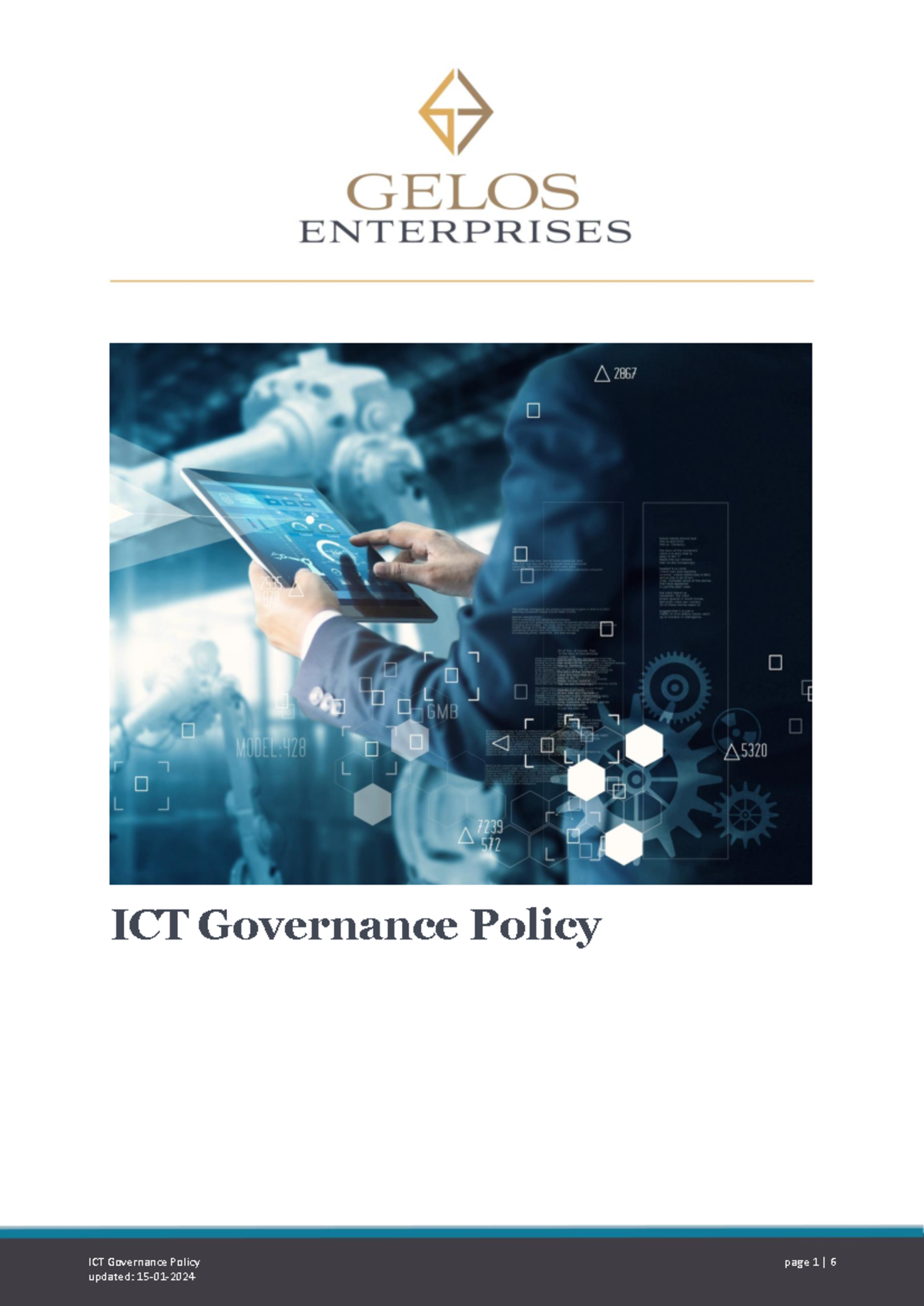 GE ICT-Governance-policy - ICT Governance Policy page 1 | 6 ICT ...