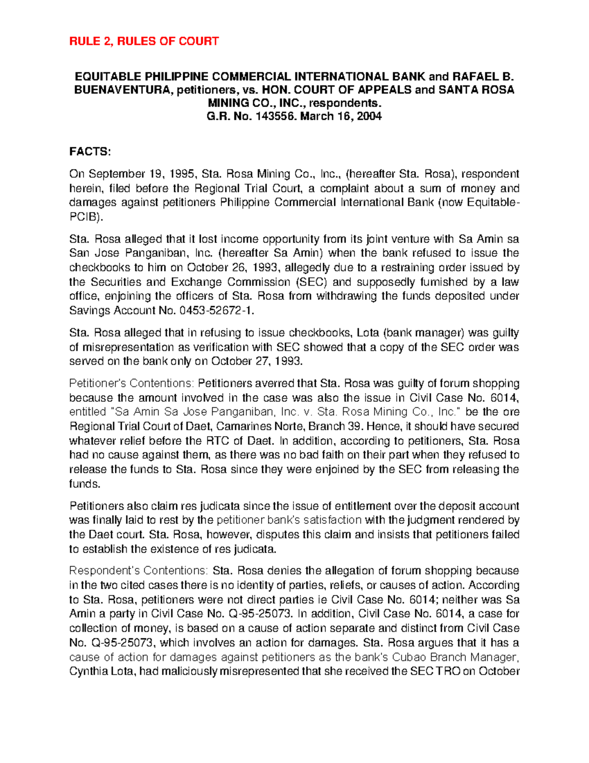 Equitable PCI Bank vs. Court of Appeals, G.R. No. 143556. March 16 ...