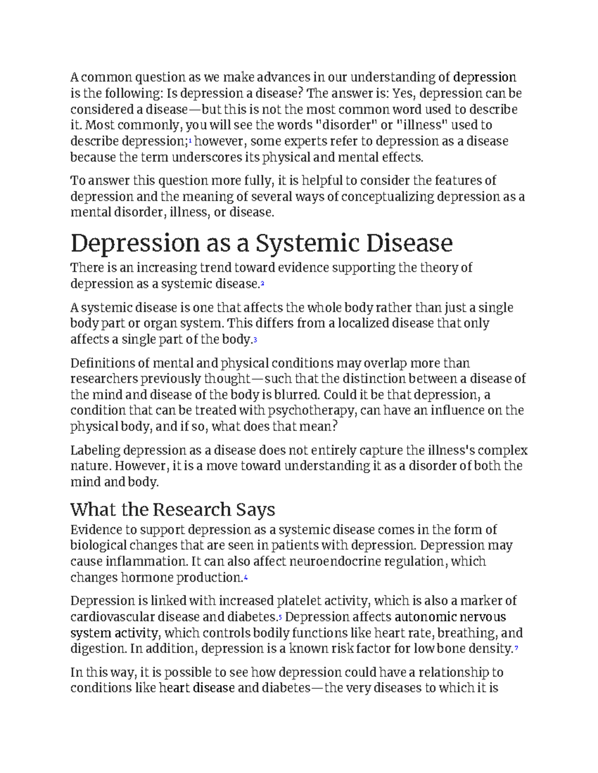 Depression Notes Pt. 2 - A common question as we make advances in our ...