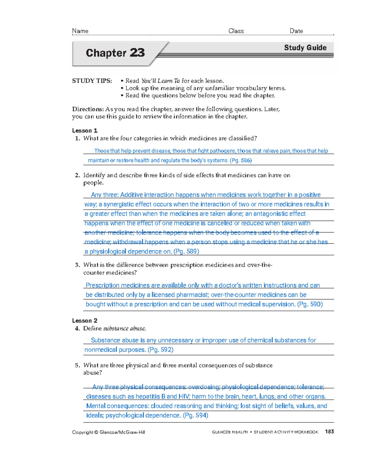 Chapter 23 Study Guide - STUDY TIPS: • Read You’ll Learn To for each ...
