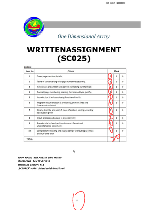 Lab test 2 Java SC025 23/24 KOLEJ MATRIKULASI LABUAN - LABUAN ...